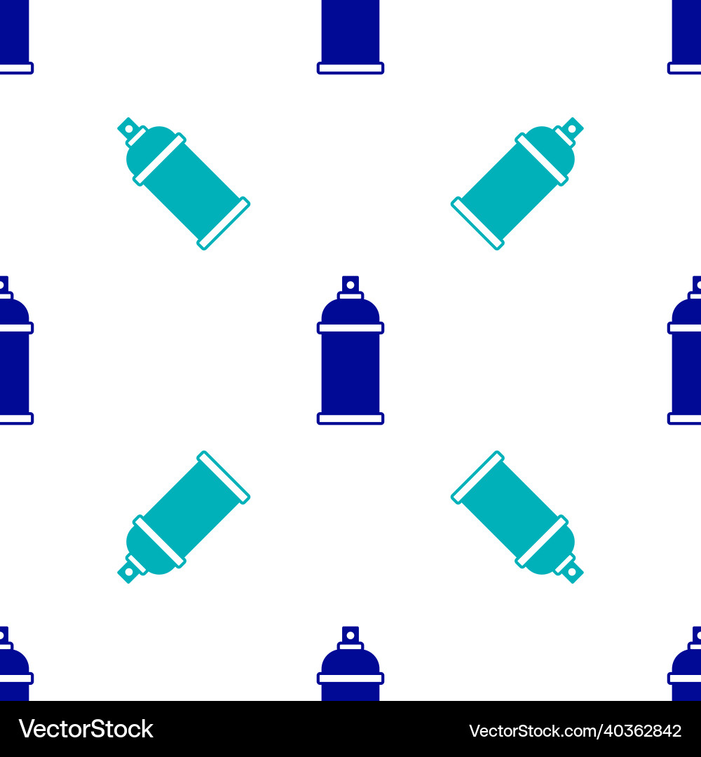Blue paint spray can icon isolated seamless Vector Image