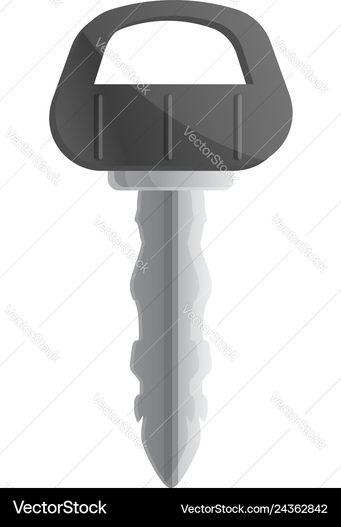 Car key icon cartoon style Royalty Free Vector Image