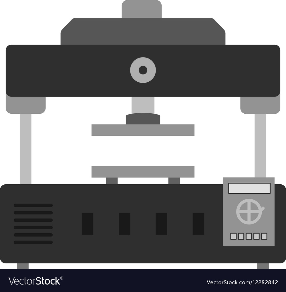 Machine press Royalty Free Vector Image - VectorStock