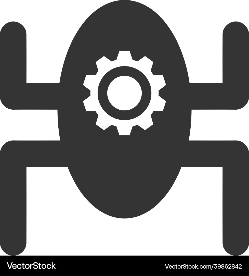 Microrobot icon Royalty Free Vector Image - VectorStock