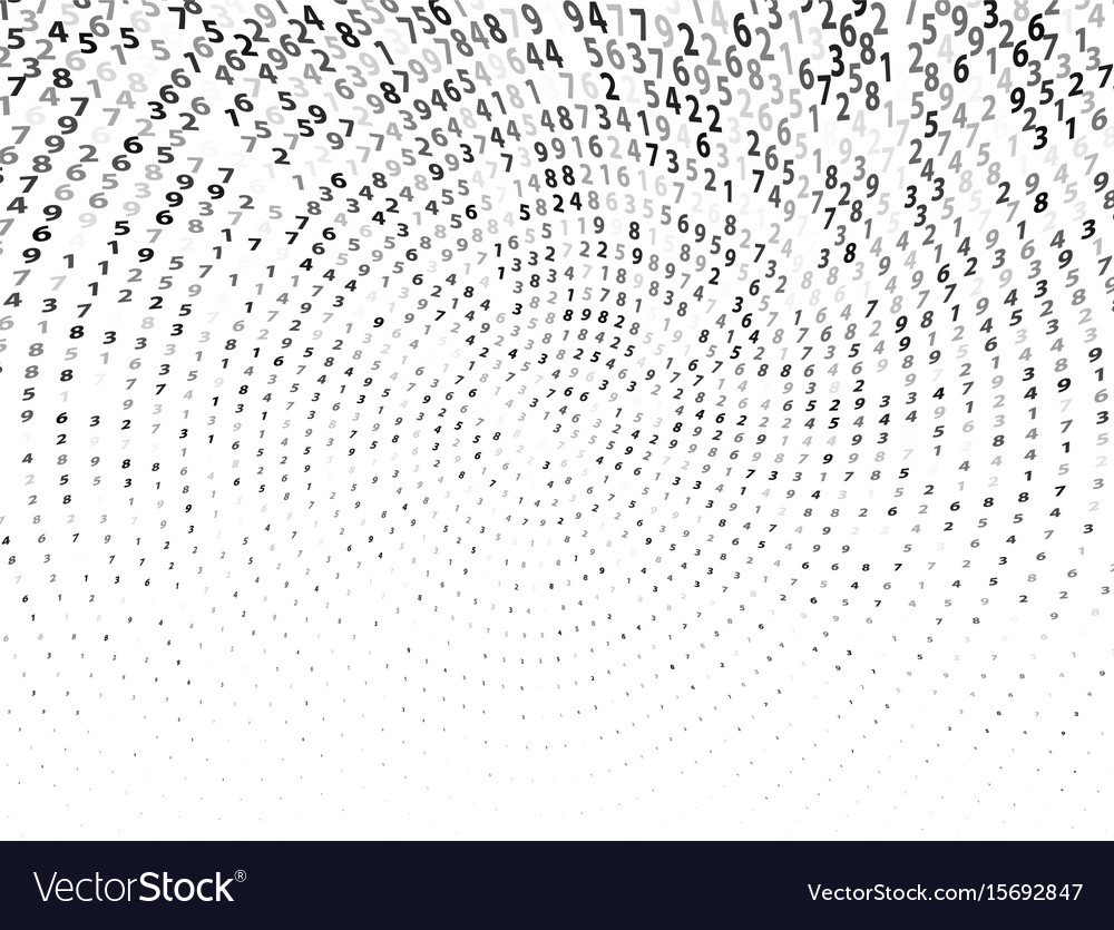 Abstract big data numeric Royalty Free Vector Image
