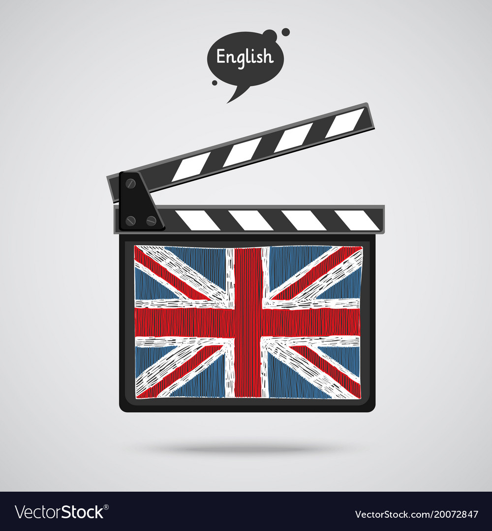 Concept of learning languages study english Vector Image