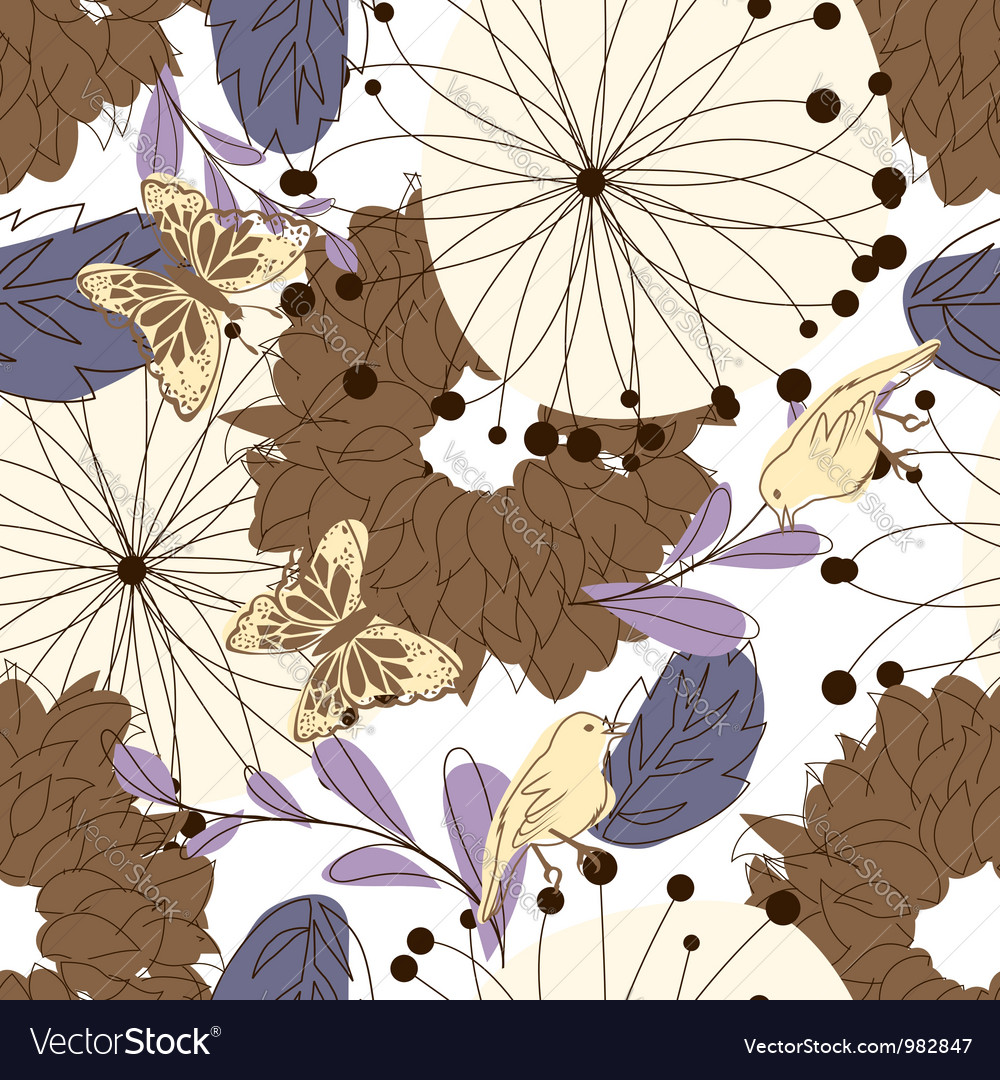 Floral seamless Royalty Free Vector Image - VectorStock