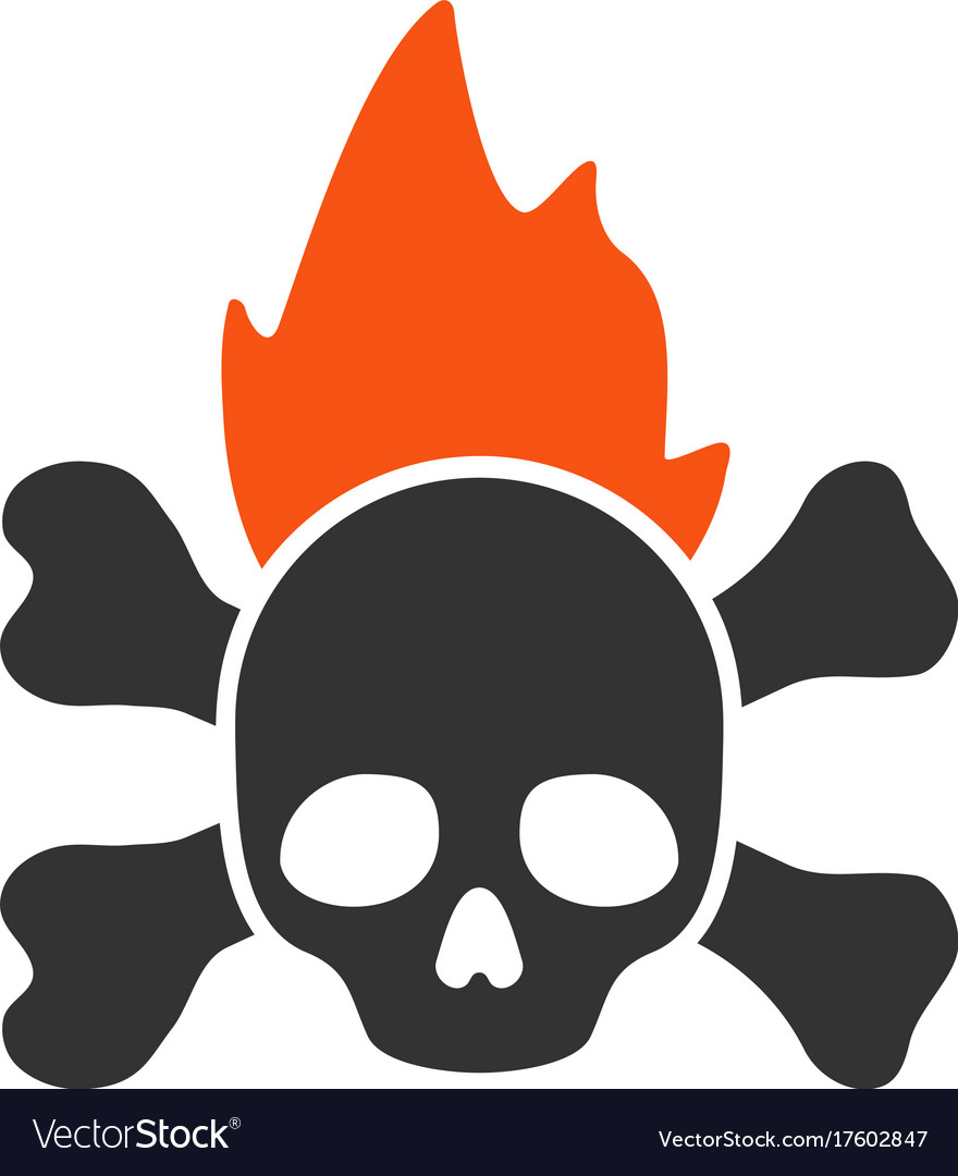 Hellfire flat icon Royalty Free Vector Image - VectorStock
