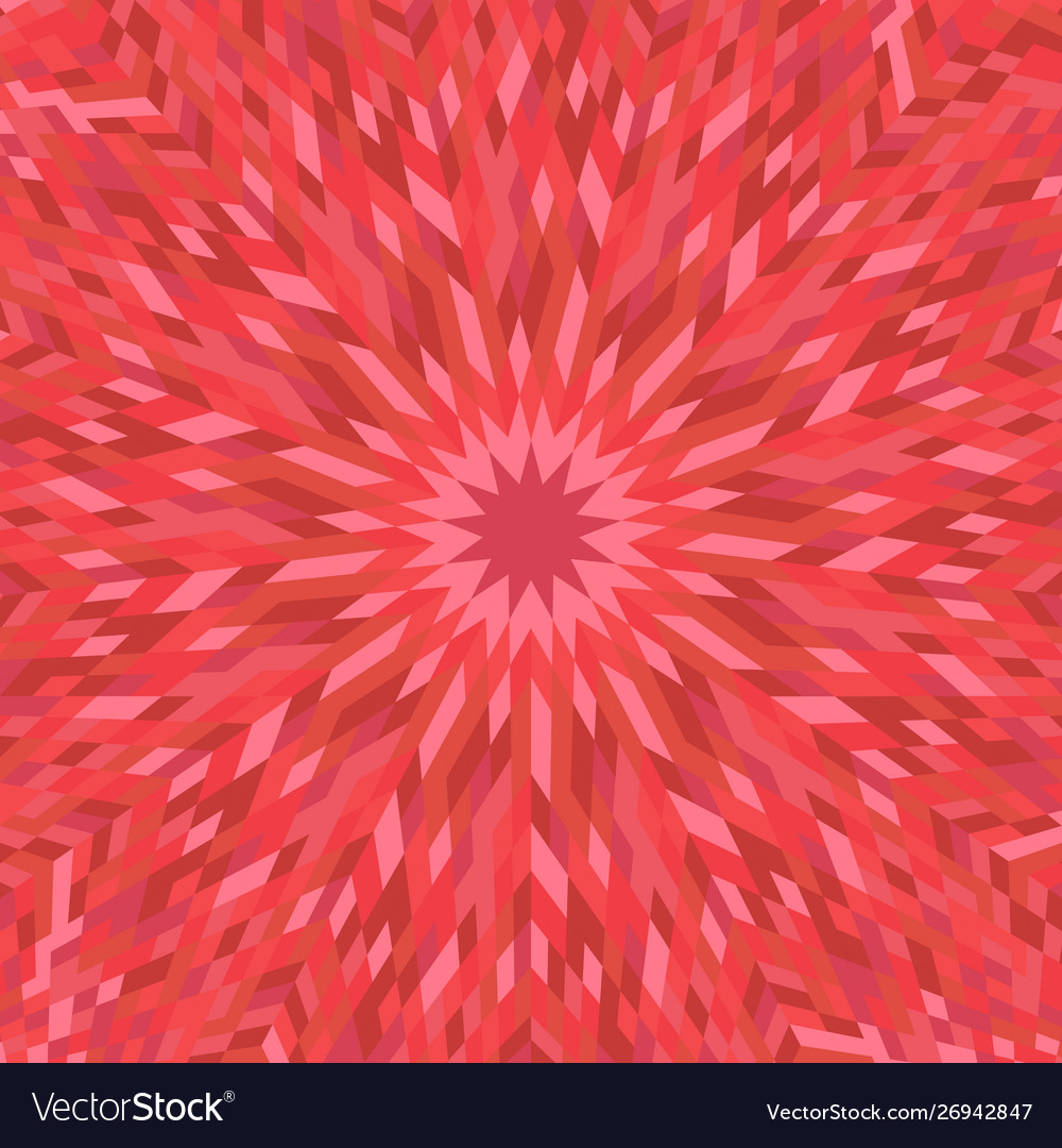 Hypnotic dynamic abstract radial pattern Vector Image