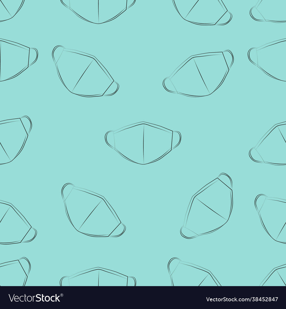 Mask pattern Royalty Free Vector Image - VectorStock