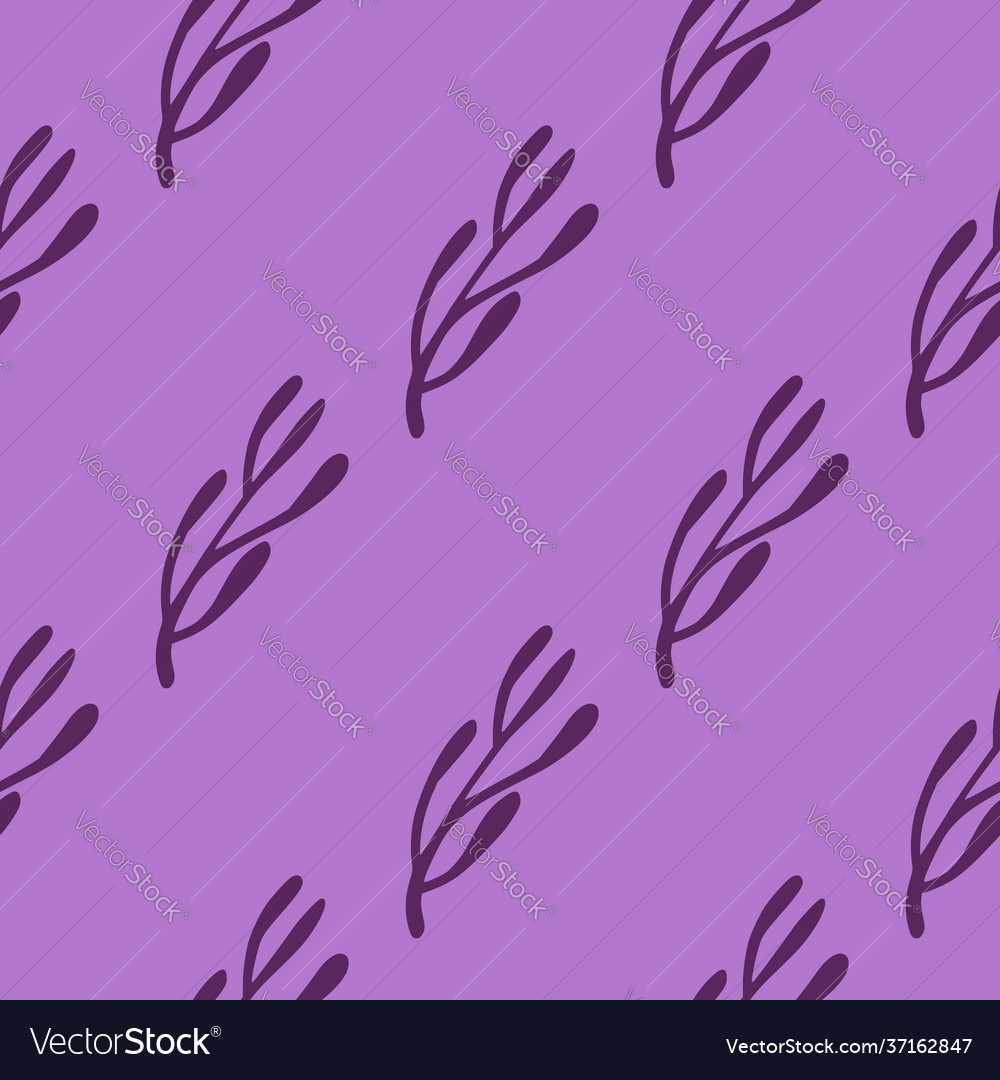 Minimalistic Style Seamless Pattern In Purple Vector Image