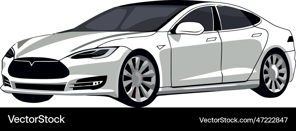Sedan elegant car transport Royalty Free Vector Image