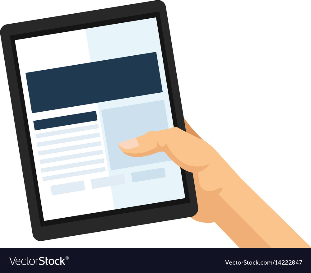 Tablet device icon Royalty Free Vector Image - VectorStock