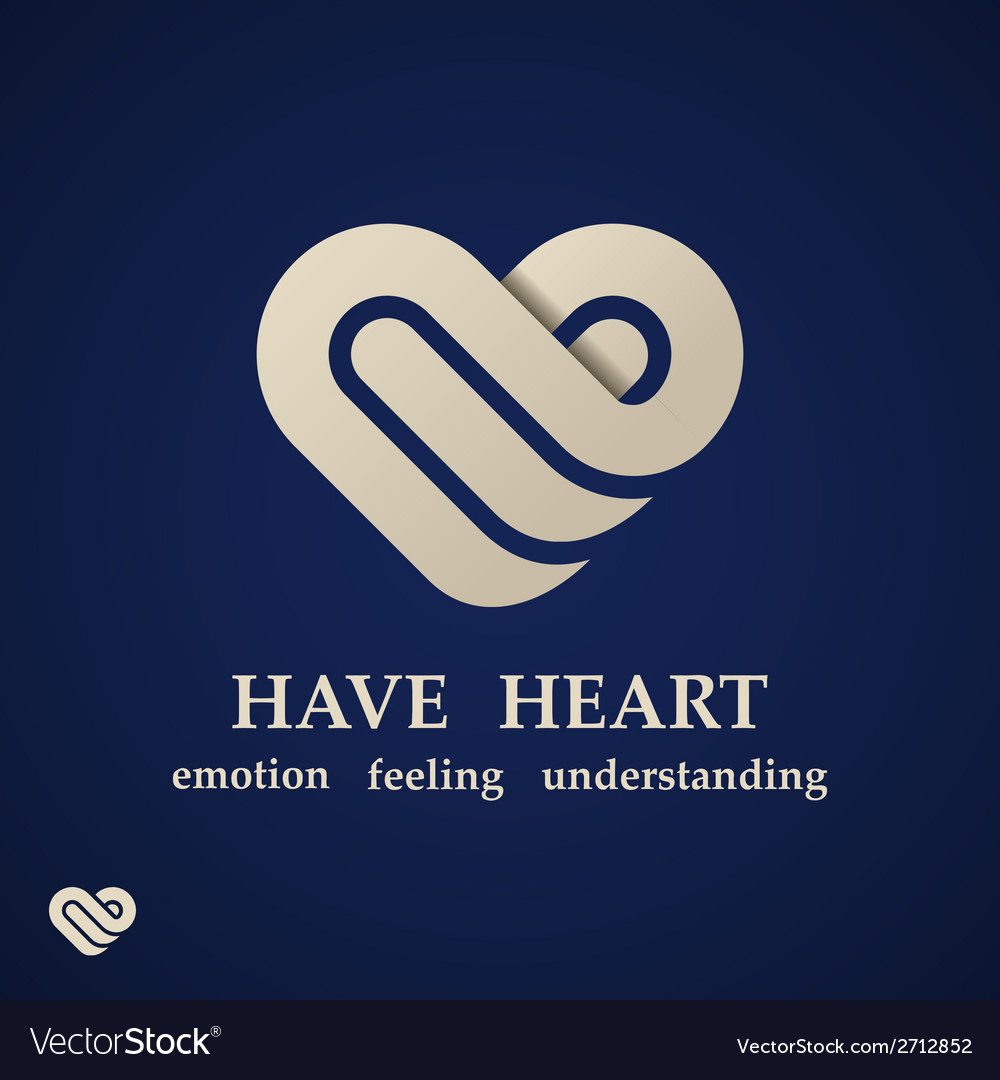 Abstract heart symbol design template Royalty Free Vector