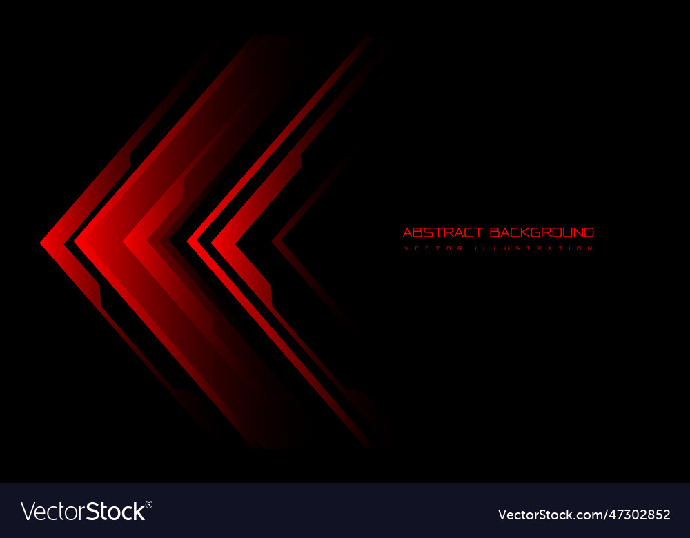 Abstract red arrow cyber direction geometric Vector Image Abstract red arrow cyber direction geometric Vector Image
