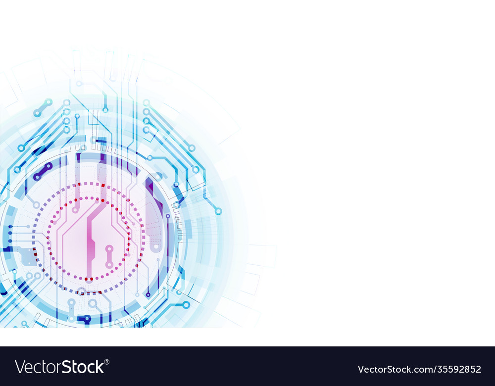 Bright technological background a creative idea Vector Image