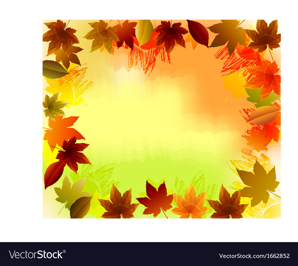 Fall Background Royalty Free Vector Image - VectorStock