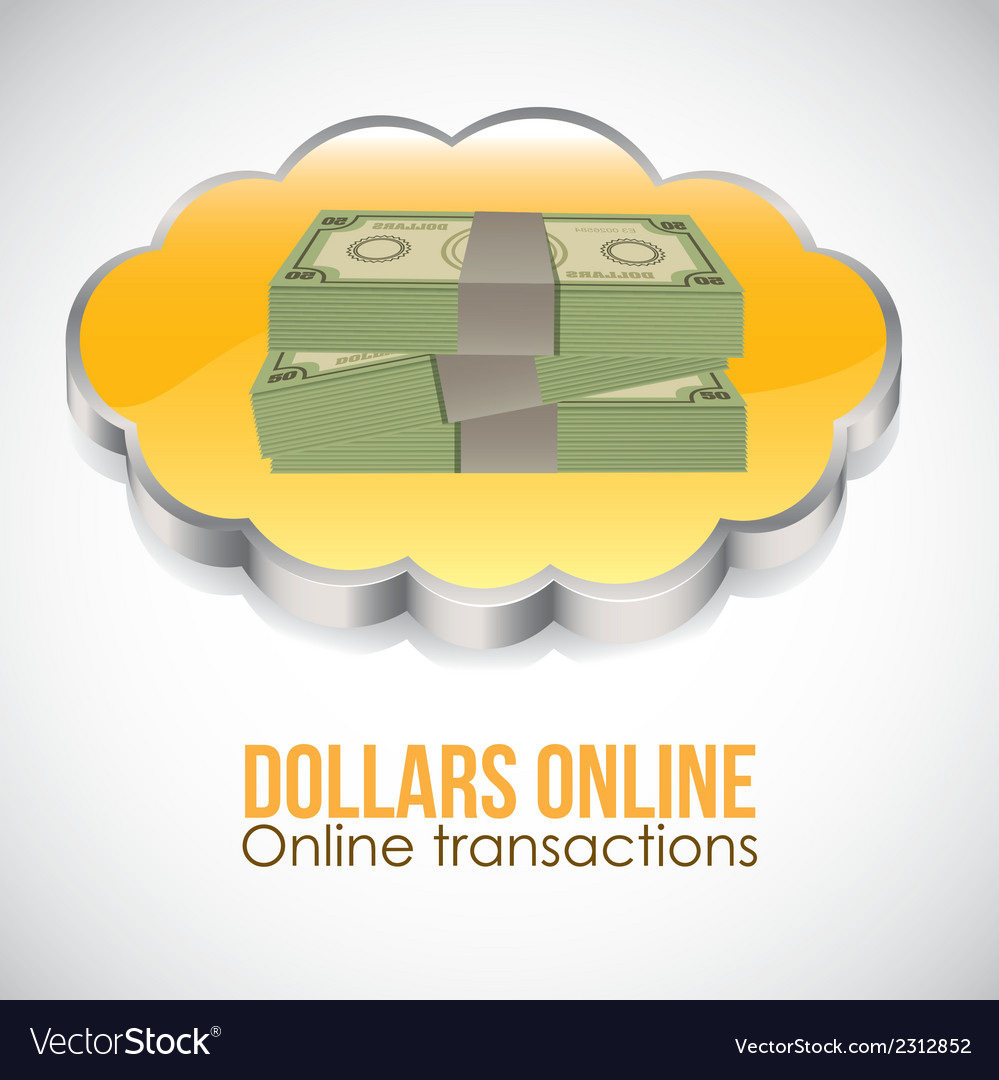 Icons applications in cloud app Royalty Free Vector Image