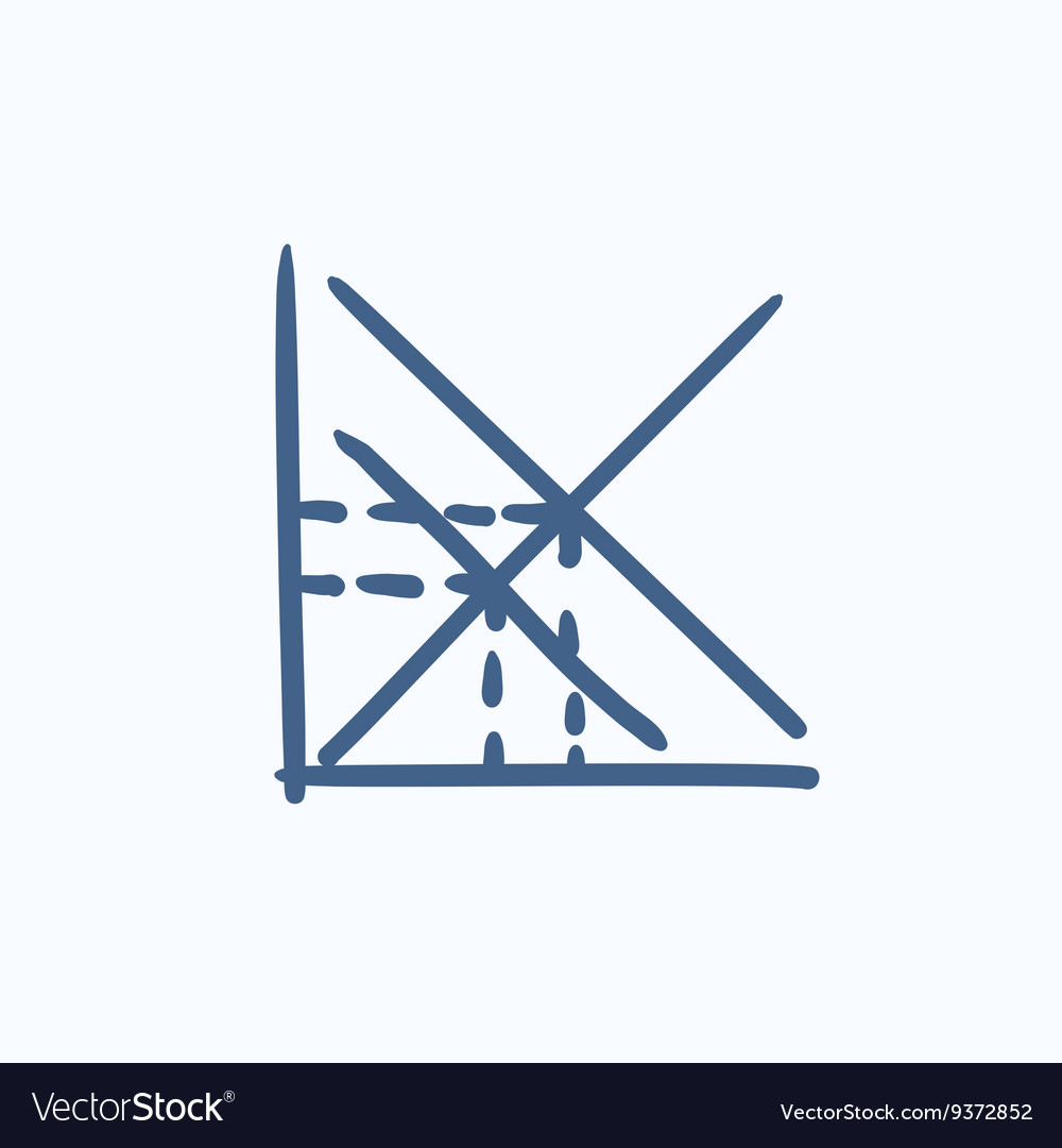 Mathematical graph sketch icon Royalty Free Vector Image Mathematical graph sketch icon Royalty Free Vector Image