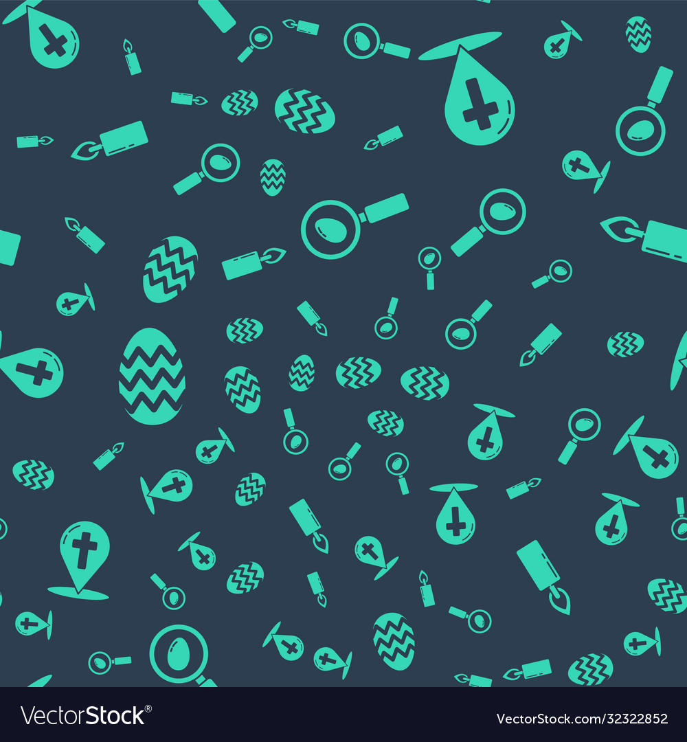 Set search and easter egg map pointer Royalty Free Vector