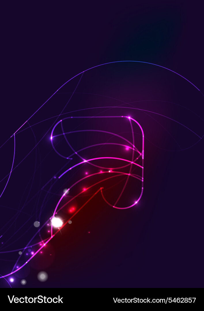 Abstract color glowing lines in dark space Vector Image