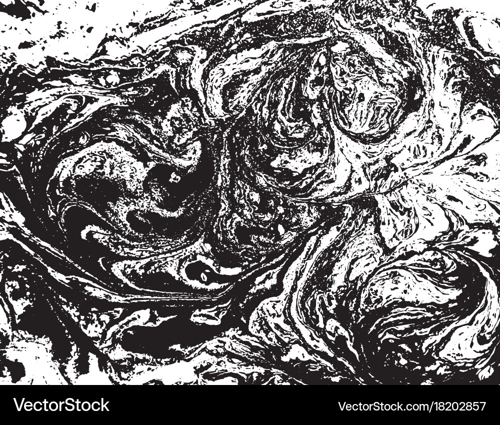 Black and white liquid texture watercolor hand Vector Image