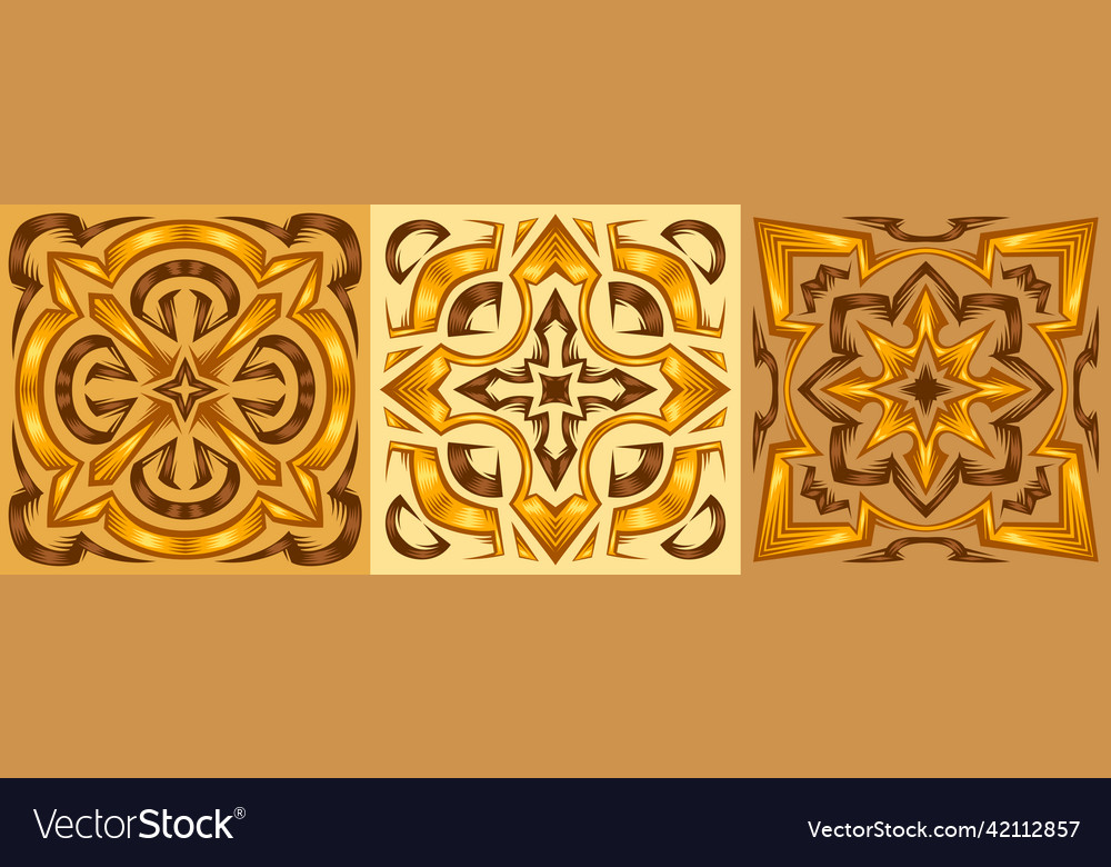 Ceramic tile pattern wall or floor texture Vector Image