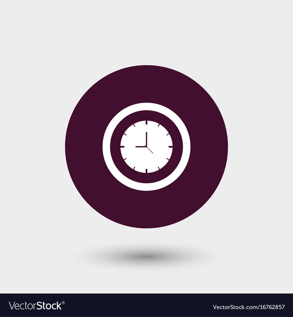Clock icon simple Royalty Free Vector Image - VectorStock