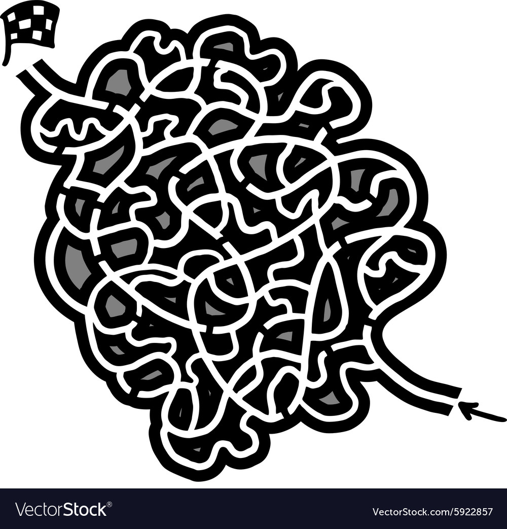 Creative maze Royalty Free Vector Image - VectorStock