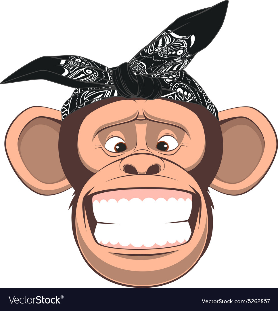 Happy monkey Royalty Free Vector Image - VectorStock