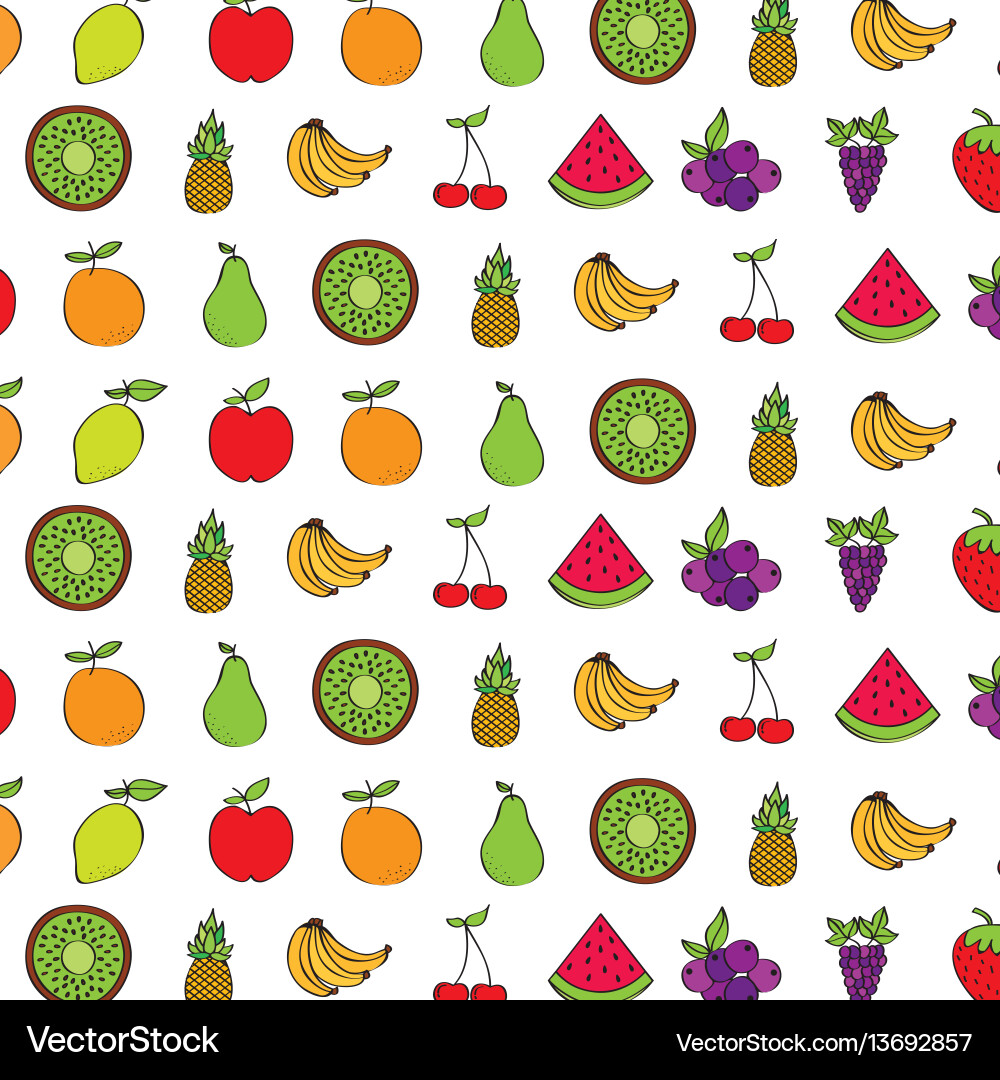 Healthy fruits design Royalty Free Vector Image