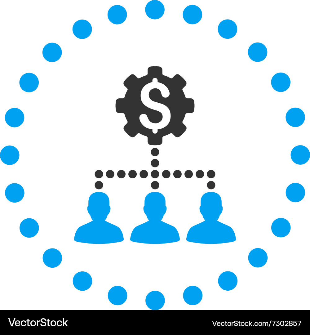 Industrial bank clients icon Royalty Free Vector Image