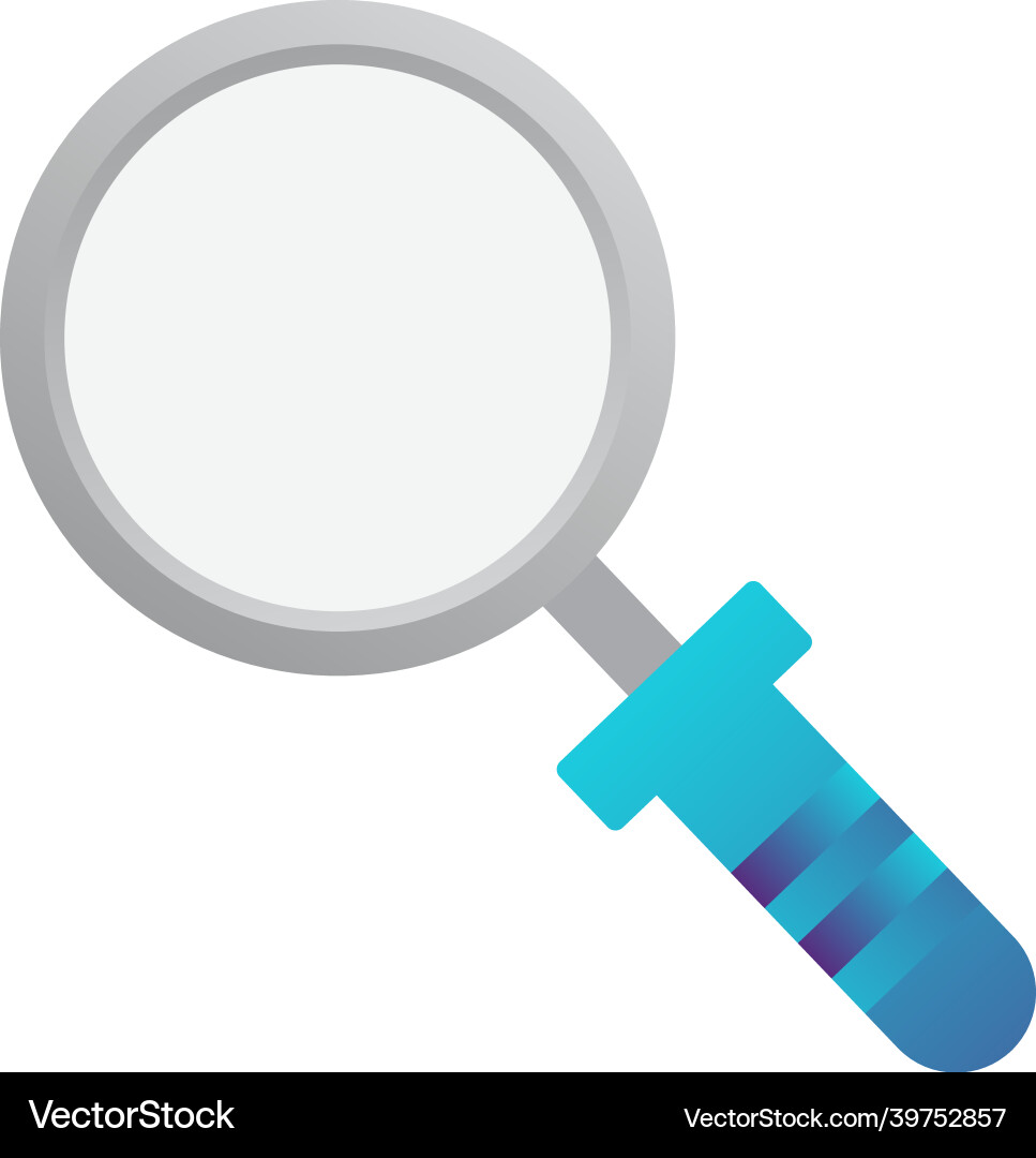 Magnifying glass icon isolated on white Royalty Free Vector