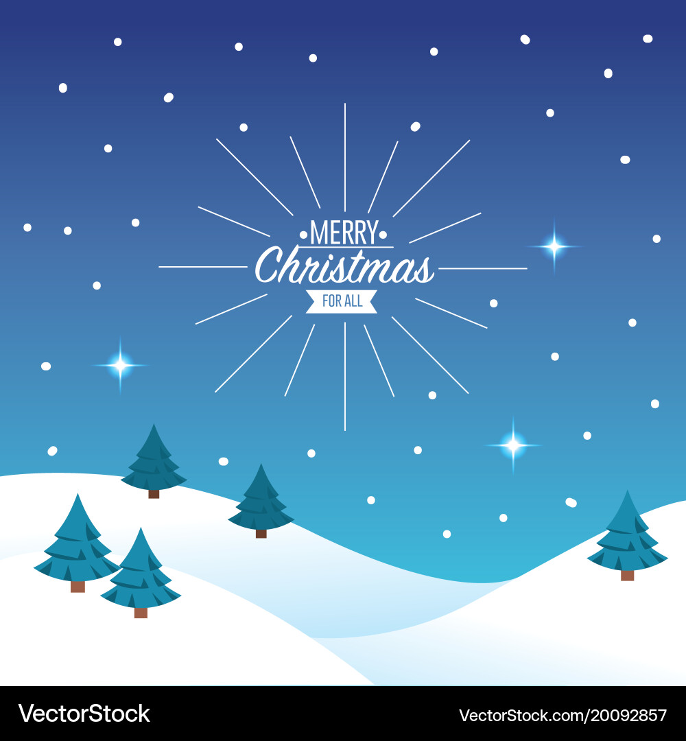 Merry christmas holiday event card Royalty Free Vector Image