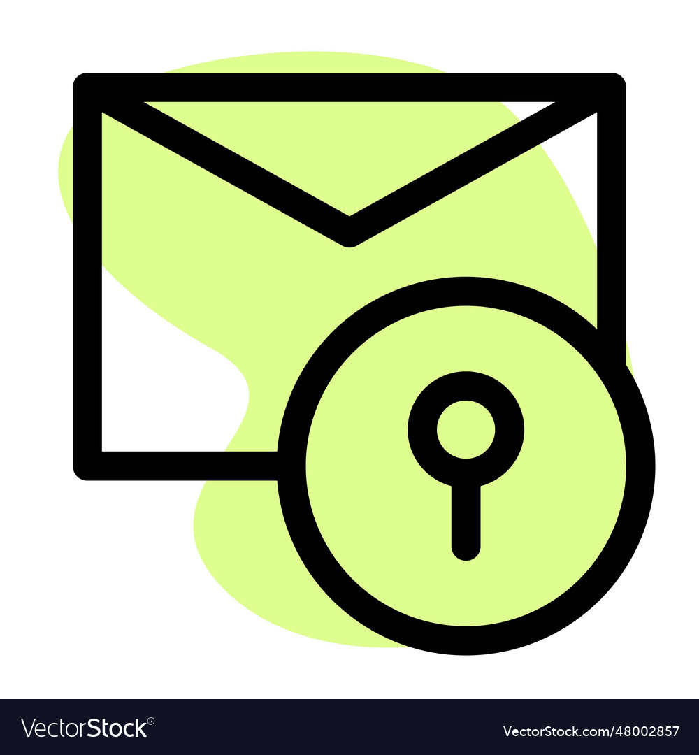 Message encrypted for security purpose Royalty Free Vector