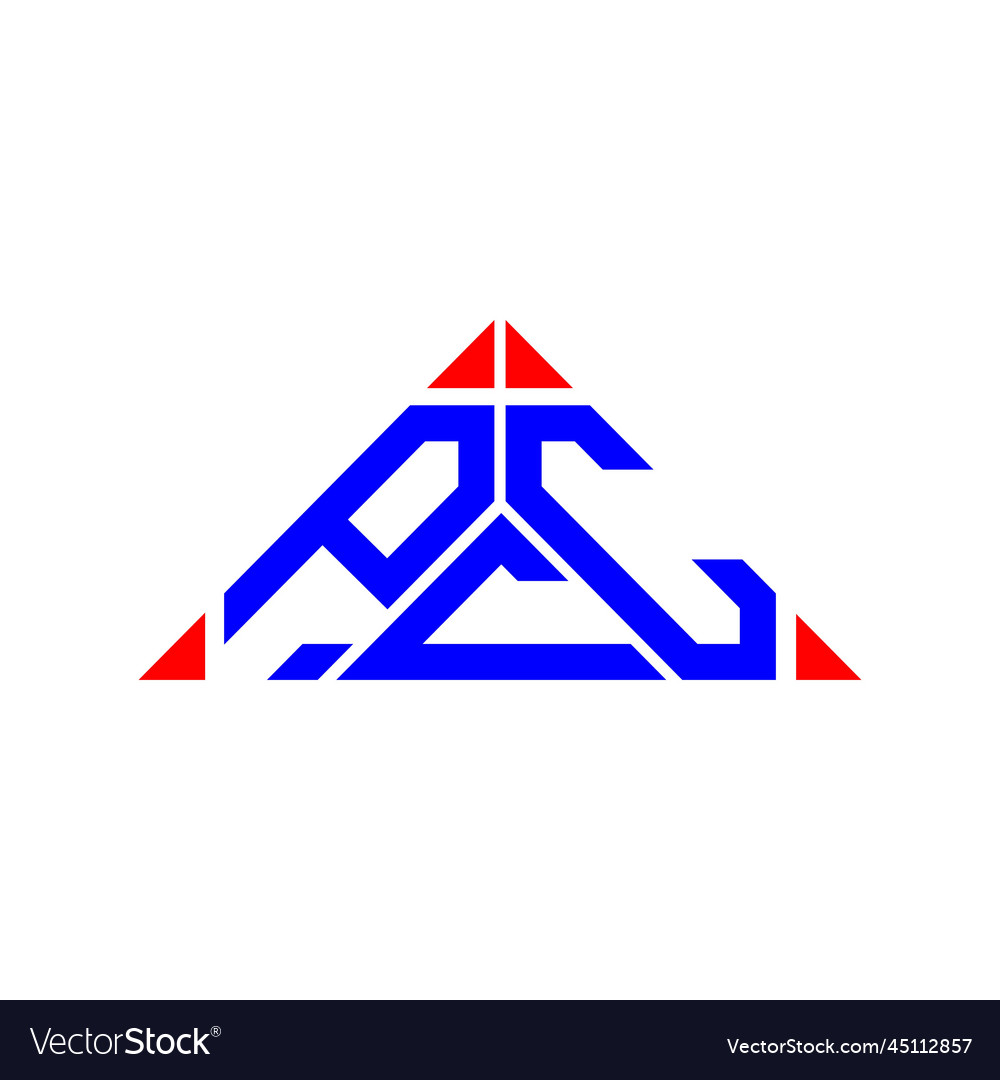 Pcc letter logo creative design with graphic Vector Image