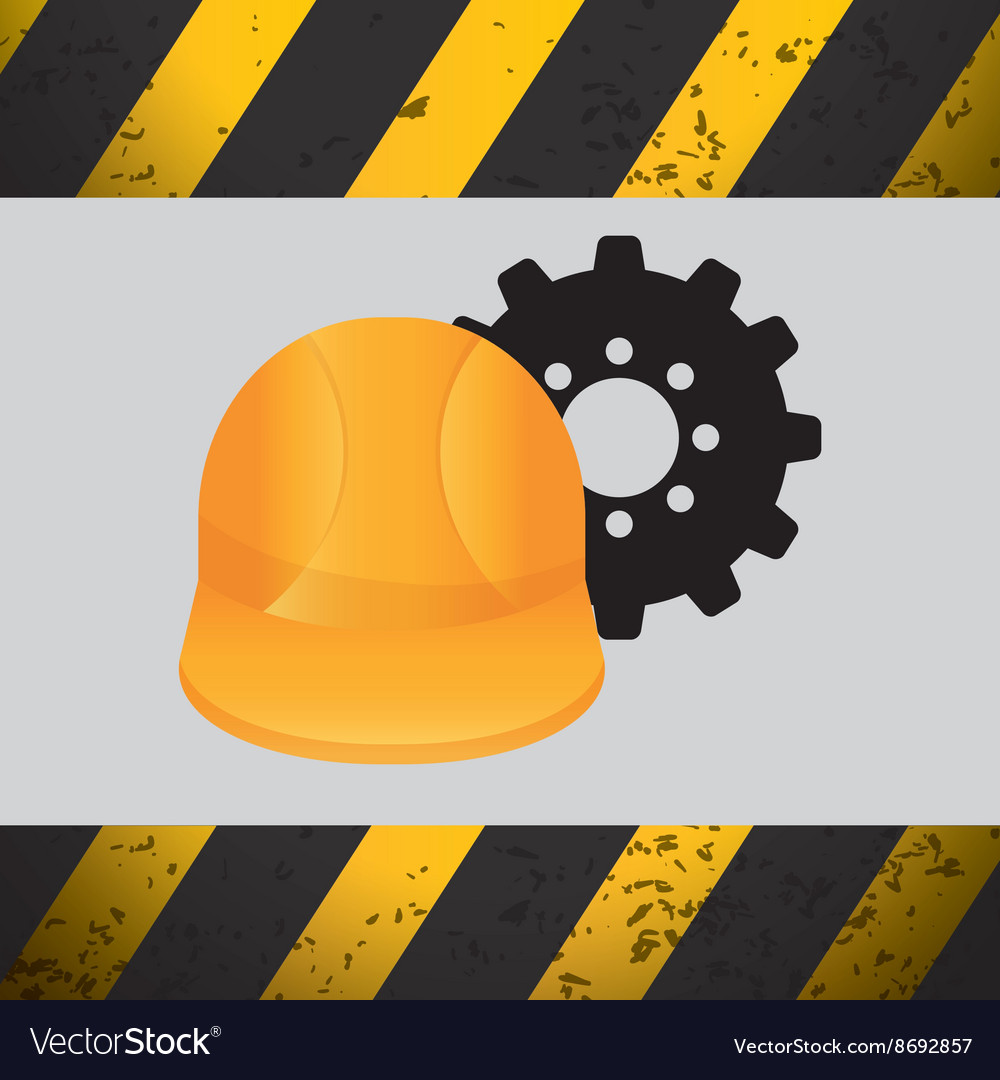 Under construction design work Royalty Free Vector Image