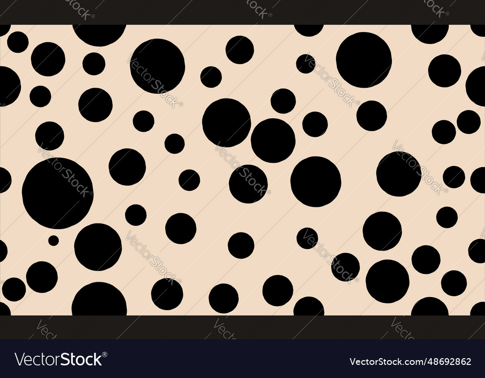 Abstract black random polka dot circles seamless Vector Image Abstract black random polka dot circles seamless Vector Image
