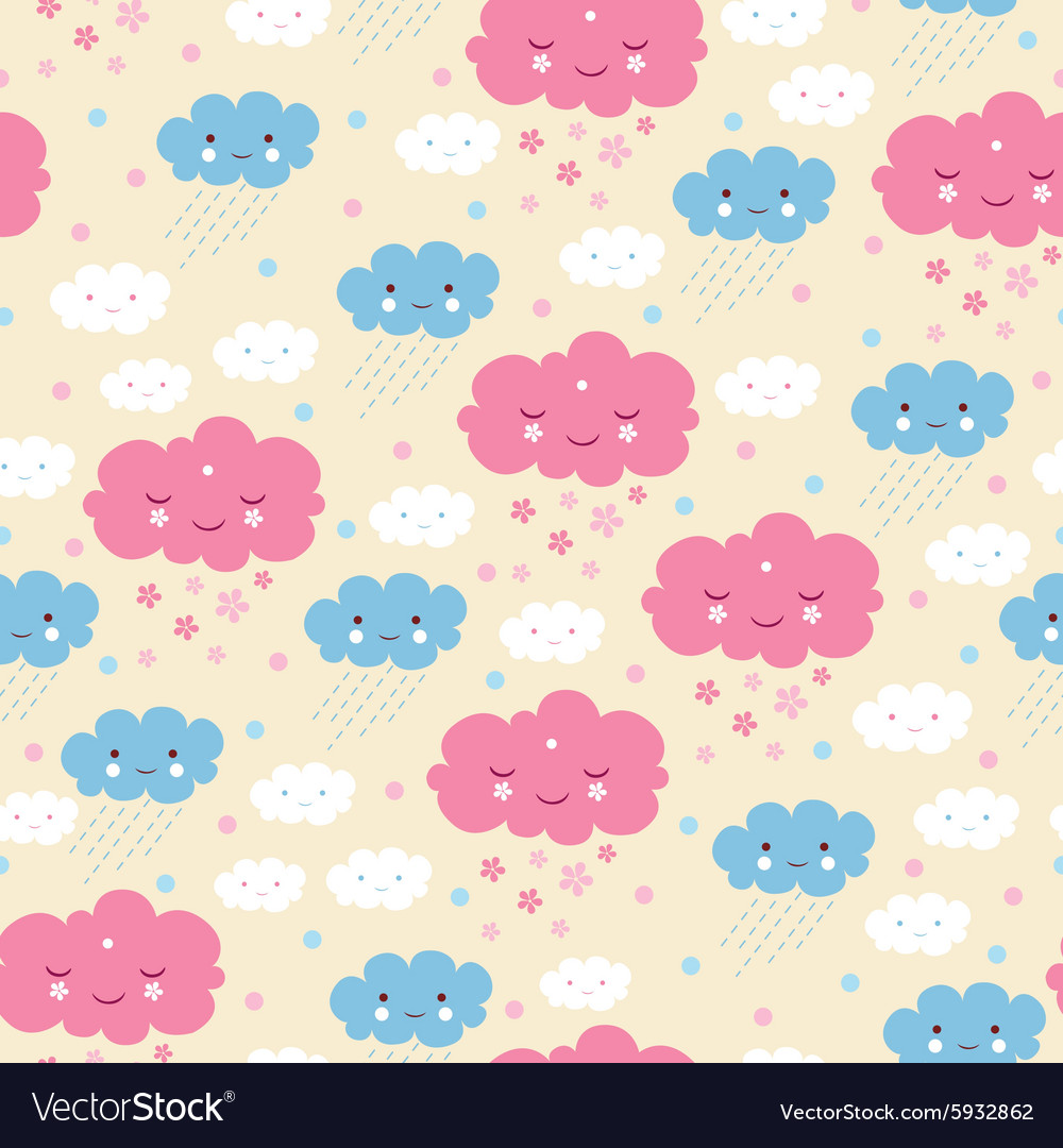 Cartoon seamless pattern Royalty Free Vector Image