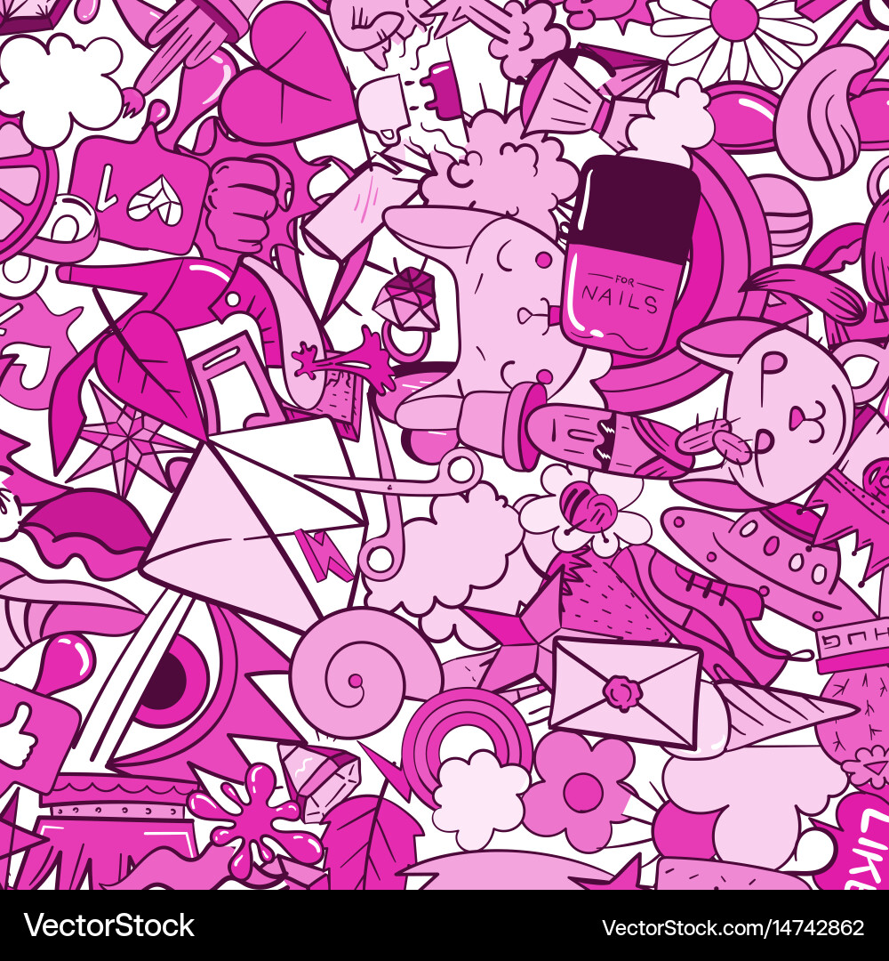 Graffiti pattern with urban lifestyle line icons Vector Image