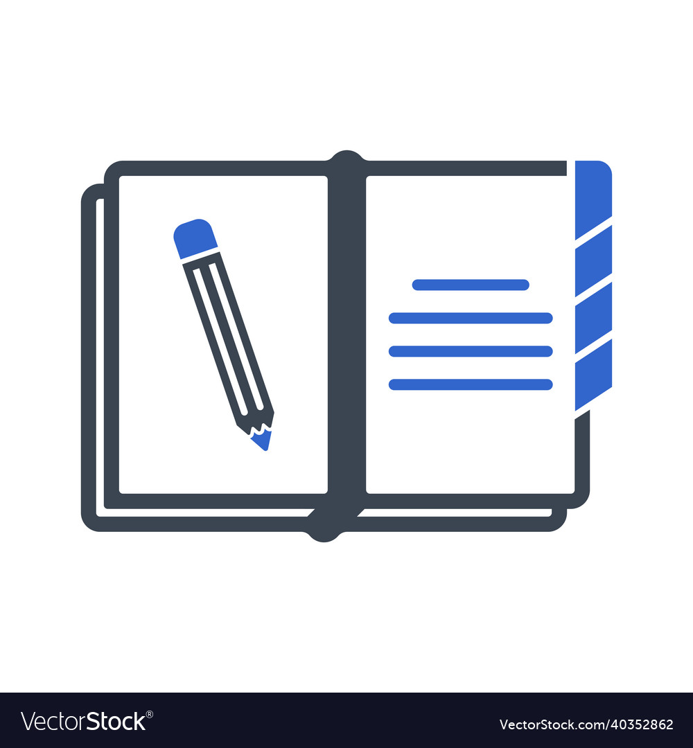 Note write icon Royalty Free Vector Image - VectorStock