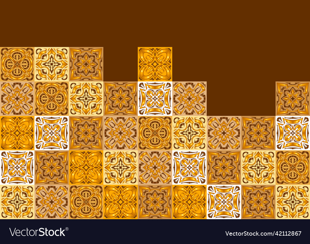 Ceramic tile pattern wall or floor texture Vector Image