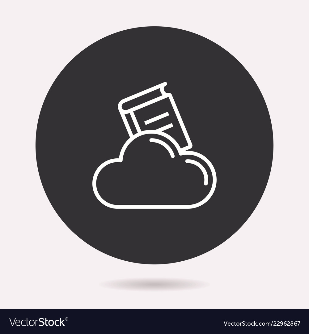 E-learning distance education - icon Royalty Free Vector