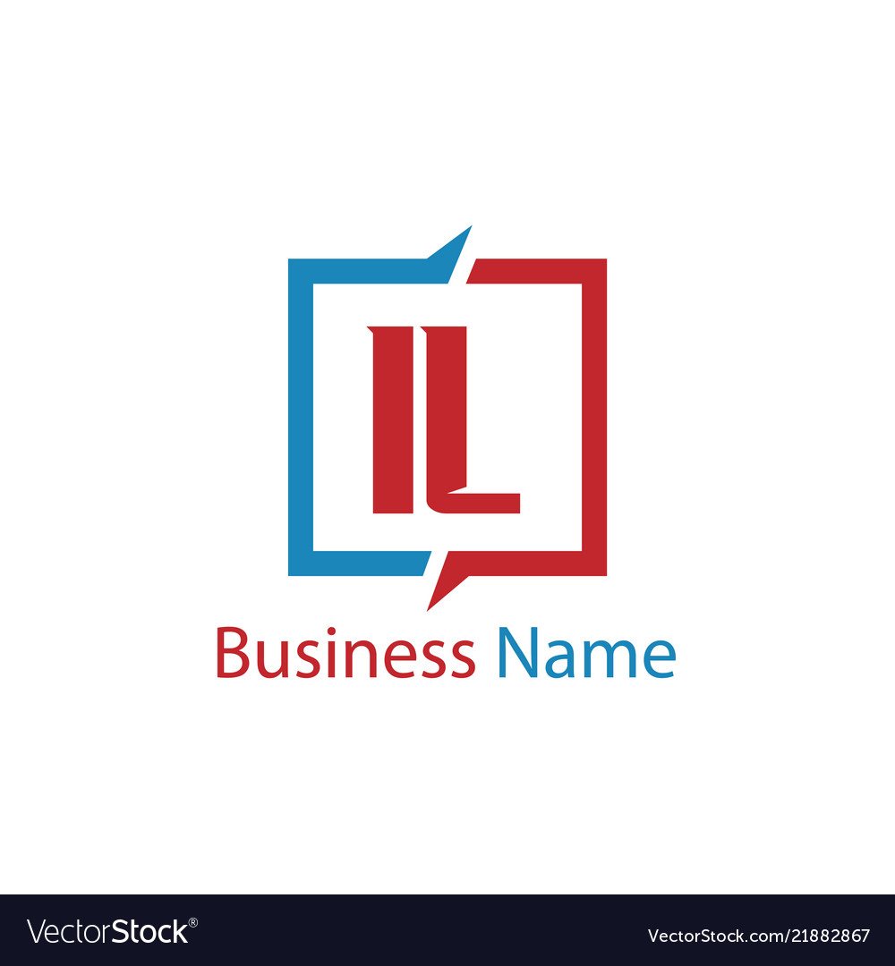 Initial letter il logo template design Royalty Free Vector