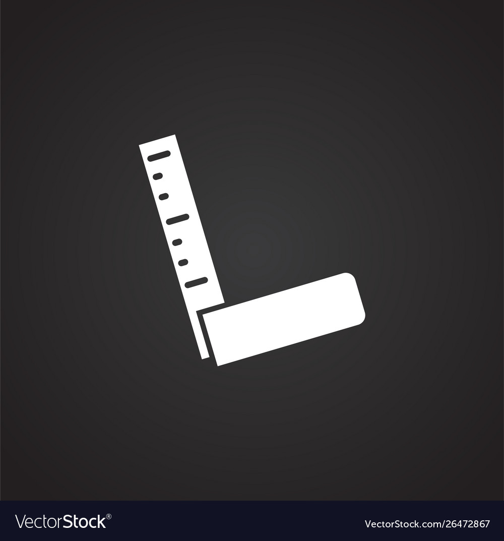 Measuring Tool Icon On Background For Graphic Vector Image