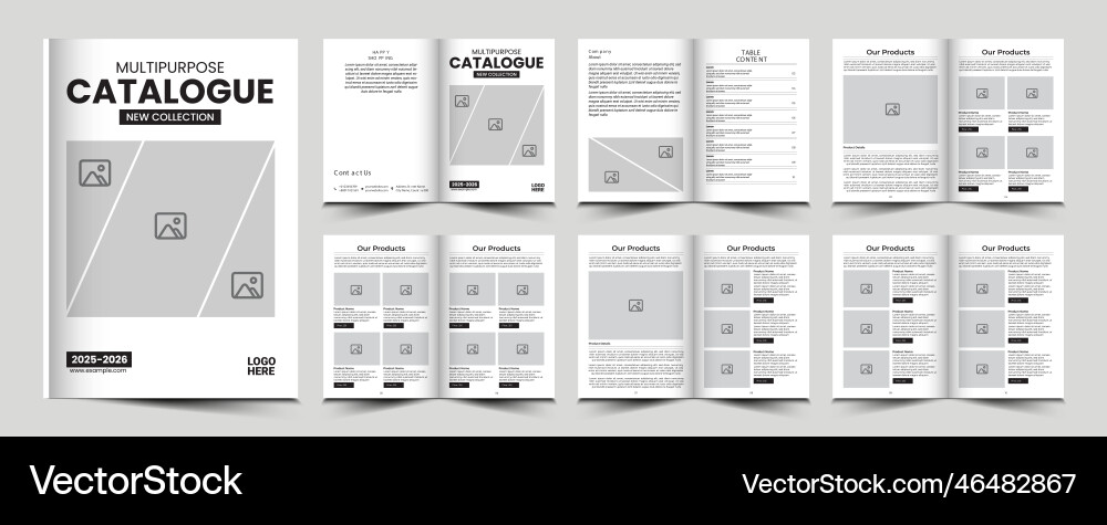 Product catalog or catalogue template design Vector Image