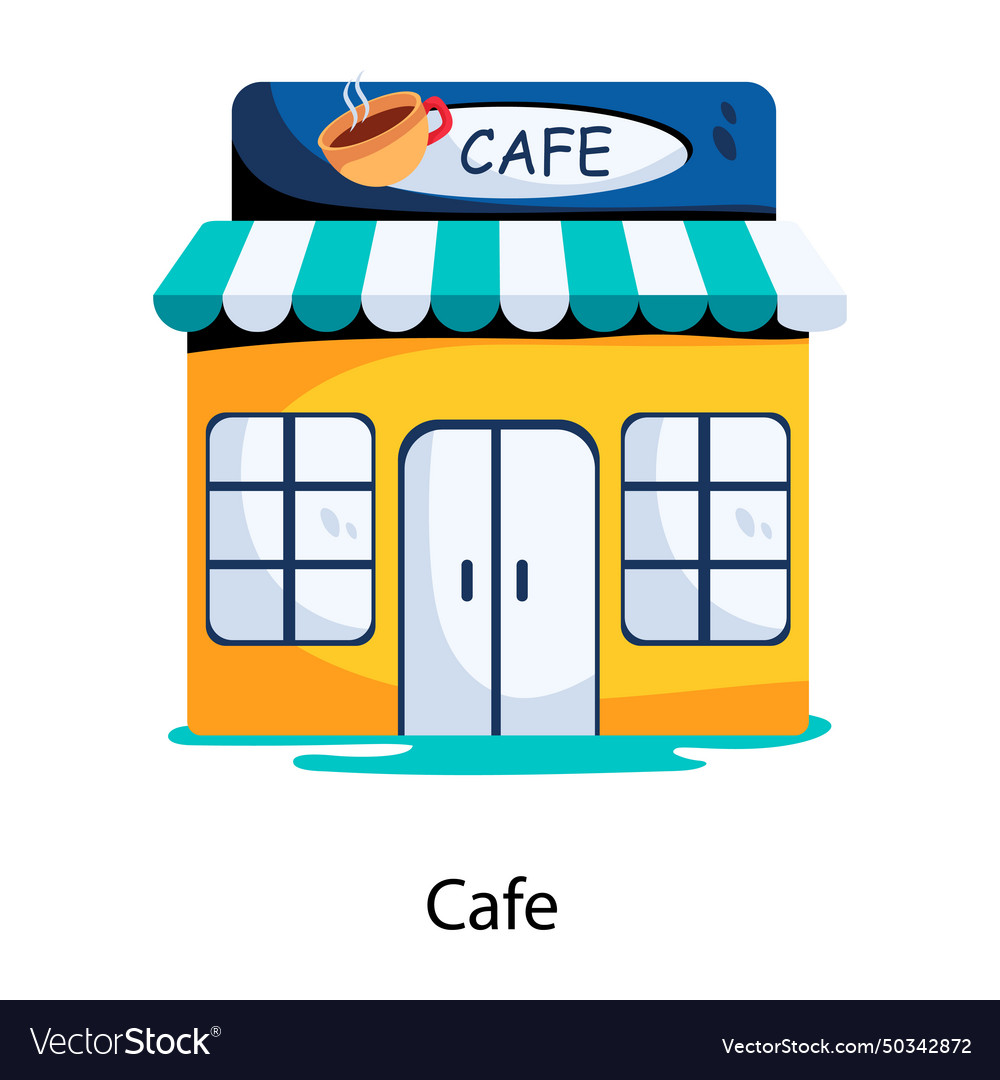Cafe Royalty Free Vector Image Vectorstock