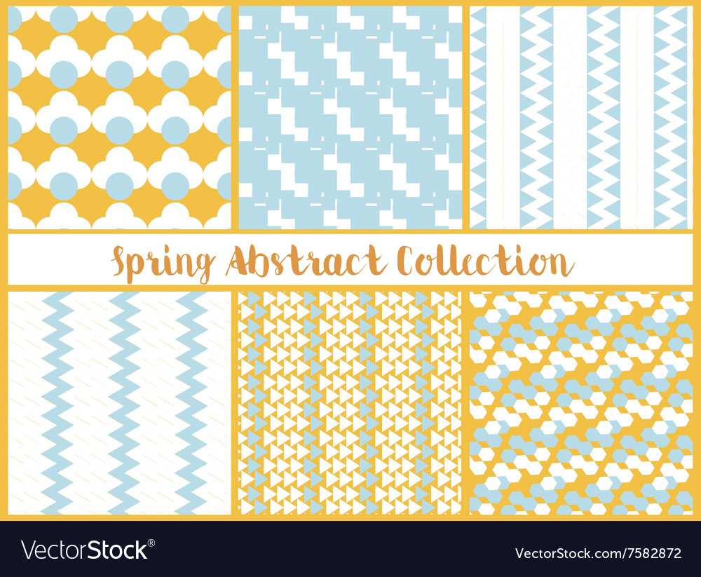 Collection of bright abstract patterns Royalty Free Vector