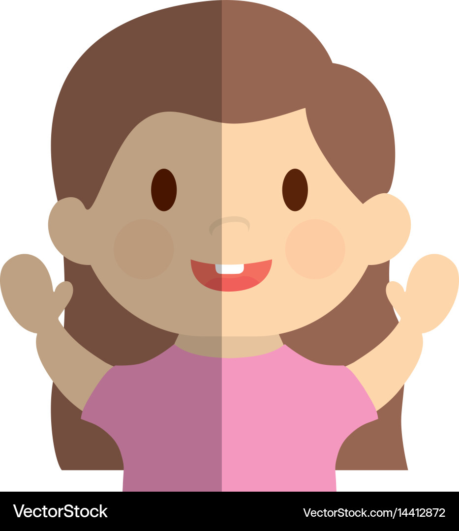 Girl cartoon icon Royalty Free Vector Image - VectorStock