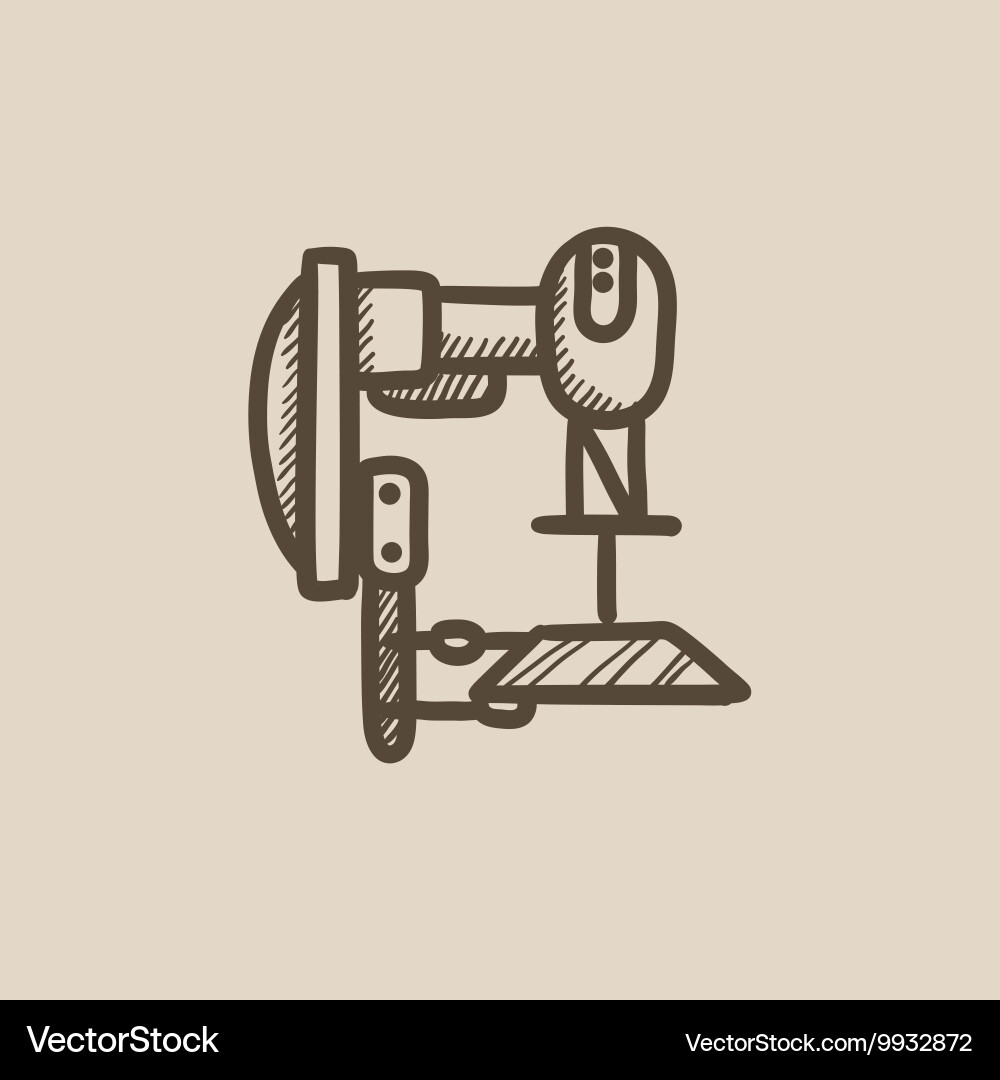 Industrial automated robot sketch icon Royalty Free Vector