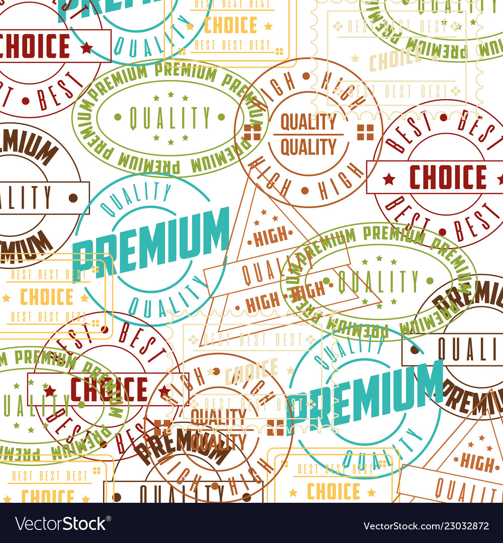 Premium quality template Royalty Free Vector Image
