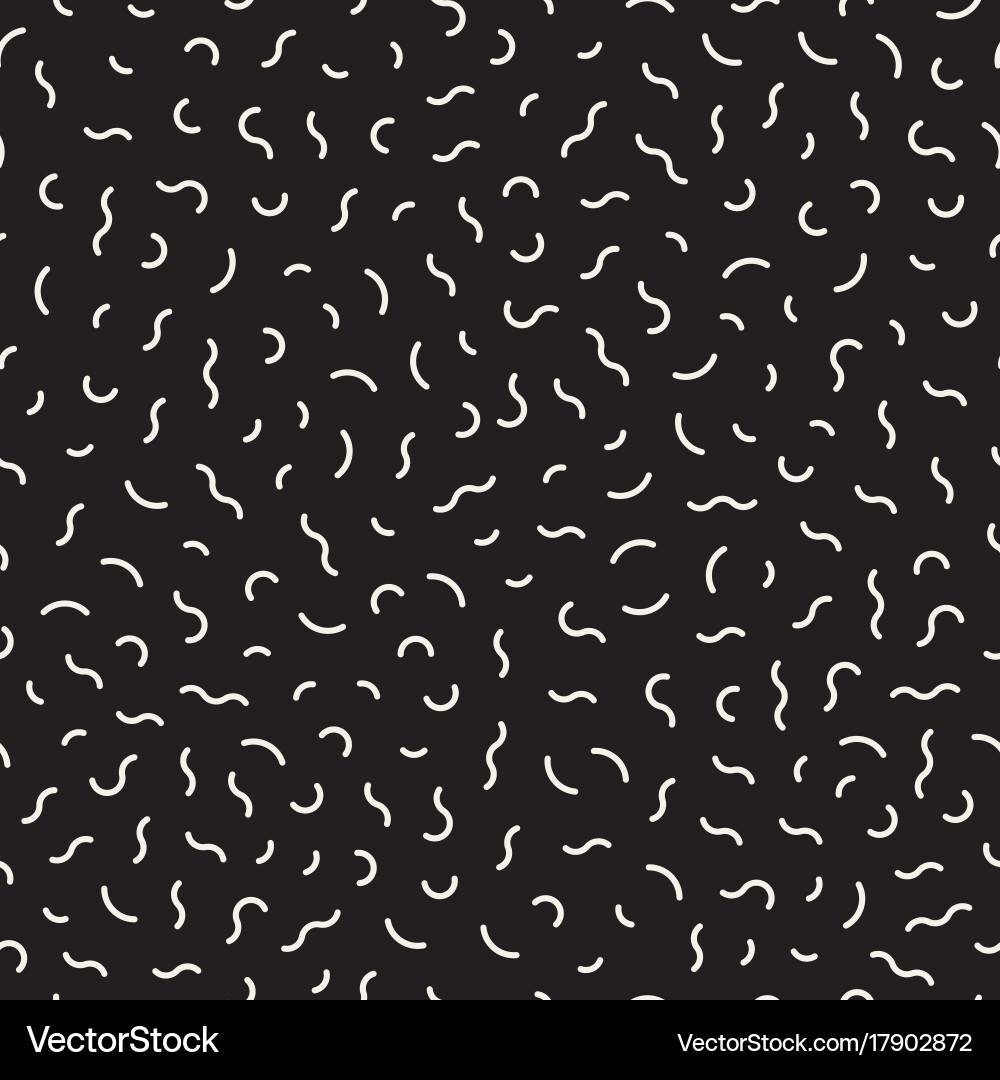 Scattered geometric shapes inspired by memphis Vector Image