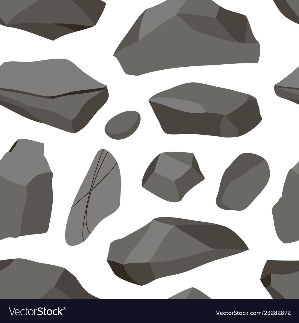 Set stones pattern Royalty Free Vector Image - VectorStock