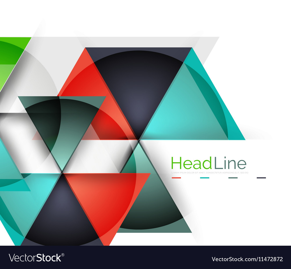 Triangle abstract background Royalty Free Vector Image